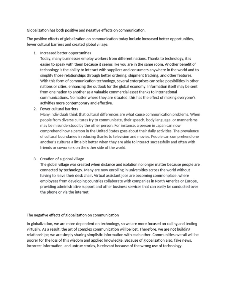 PURcom | PDF | Globalization | Communication