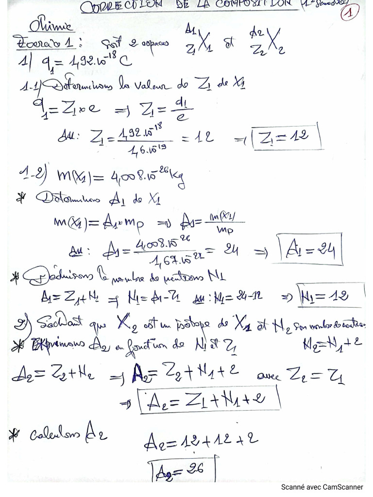 Correction Compo. 1 2S | PDF