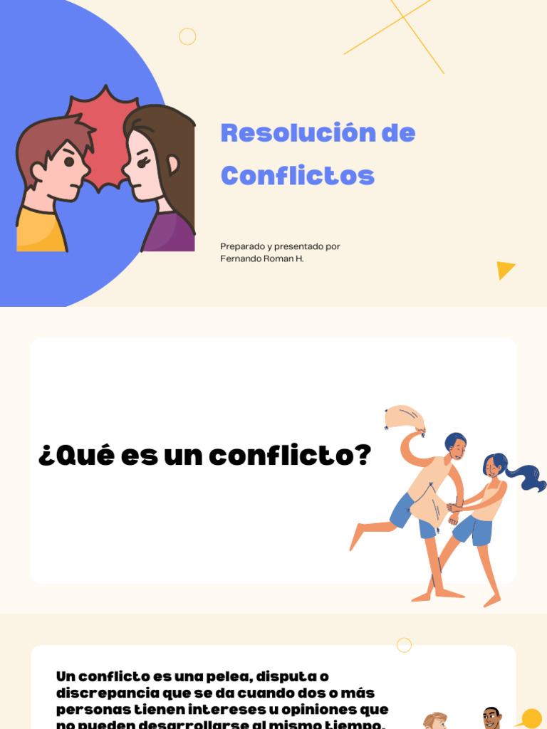 Presentacion Resolución de Conflictos | PDF