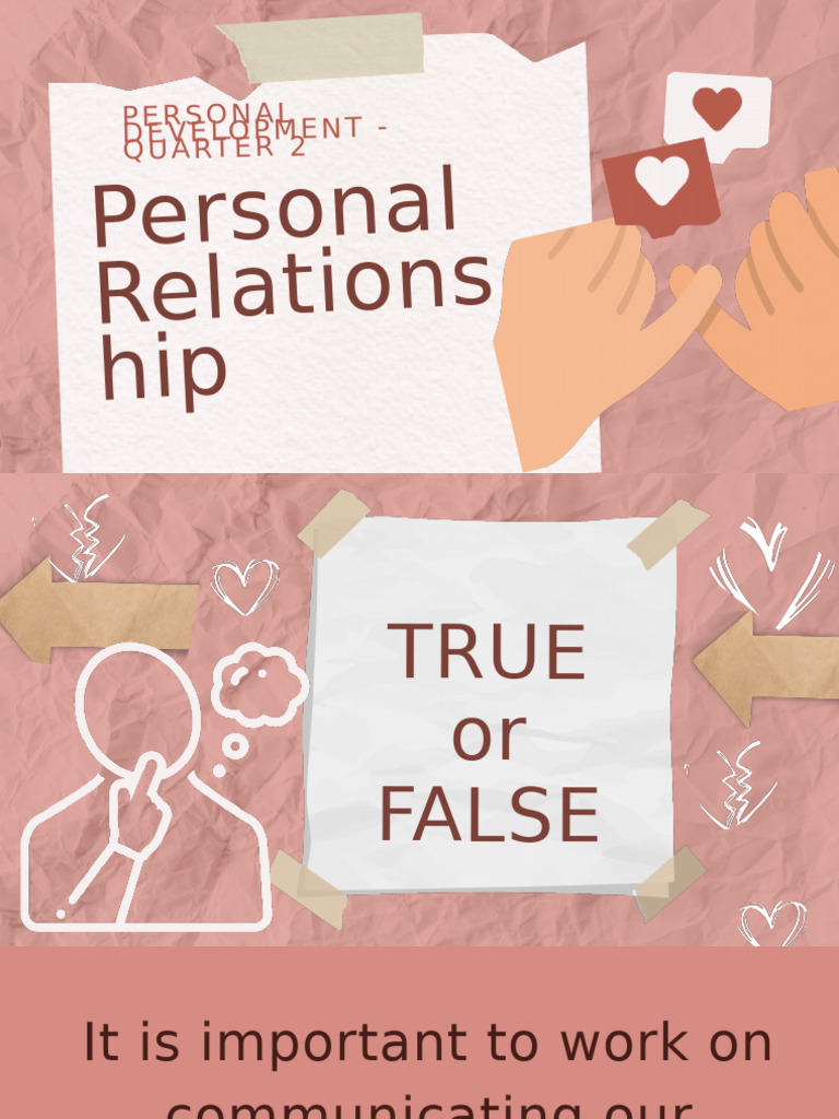 Perdev Week 1 2nd Quarter | PDF | Infidelity | Emotions