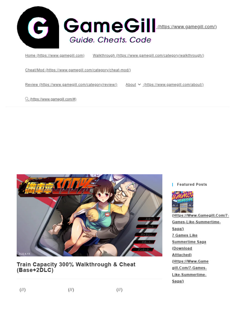 Train Capacity 300% Walkthrough & Cheat (Base+2DLC) - GameGill | PDF