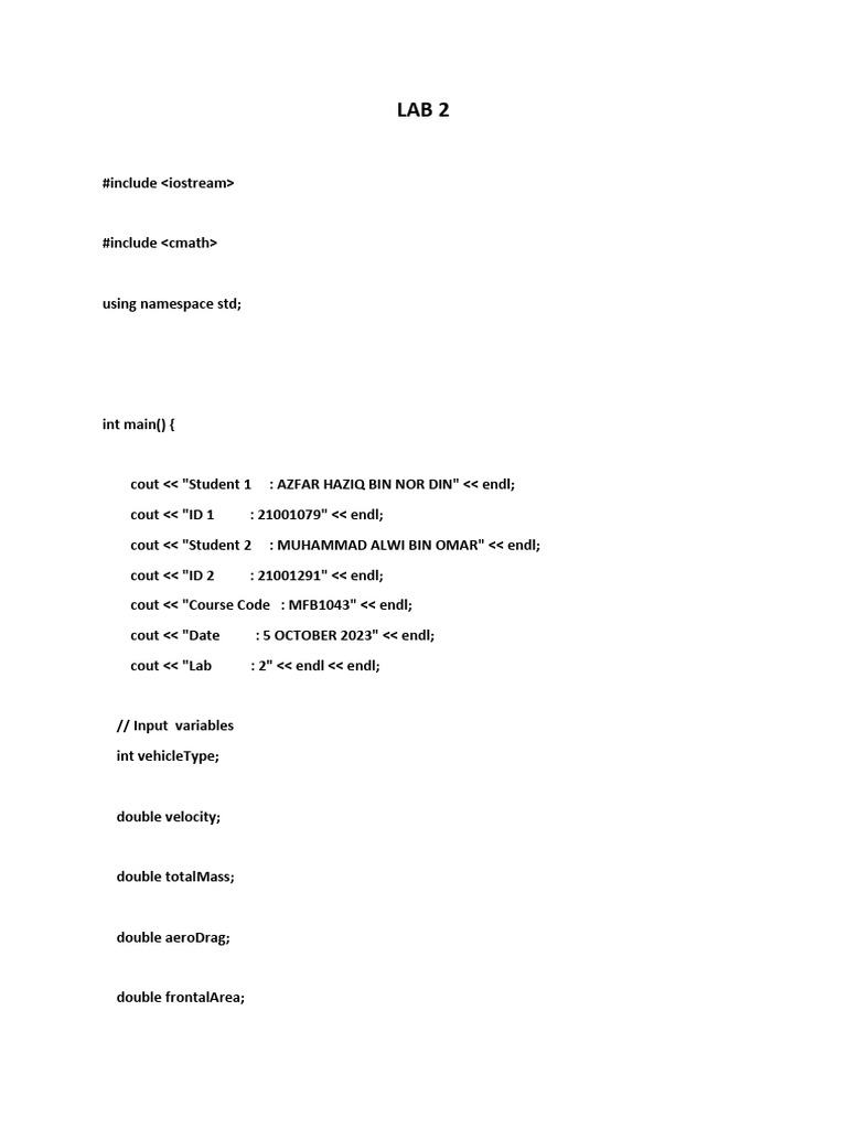 Lab2 | PDF | Computer Programming | Software Engineering