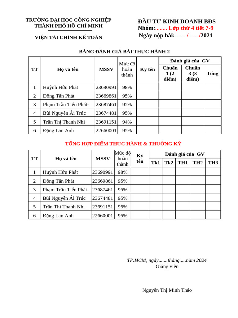 Thuc Hanh 2 Nhom12 | PDF