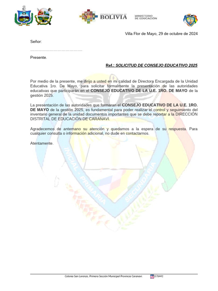 Solicitud Consejo y Jurados | PDF