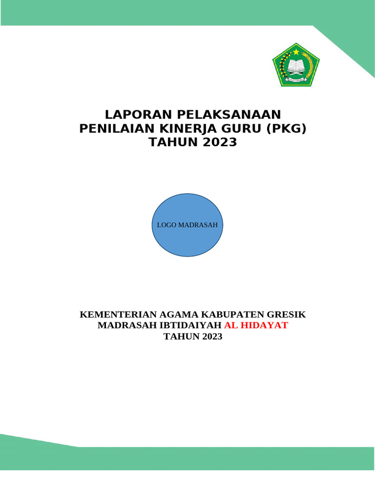 TEMPLET LAPORAN - PKG - Fas 2023 | PDF