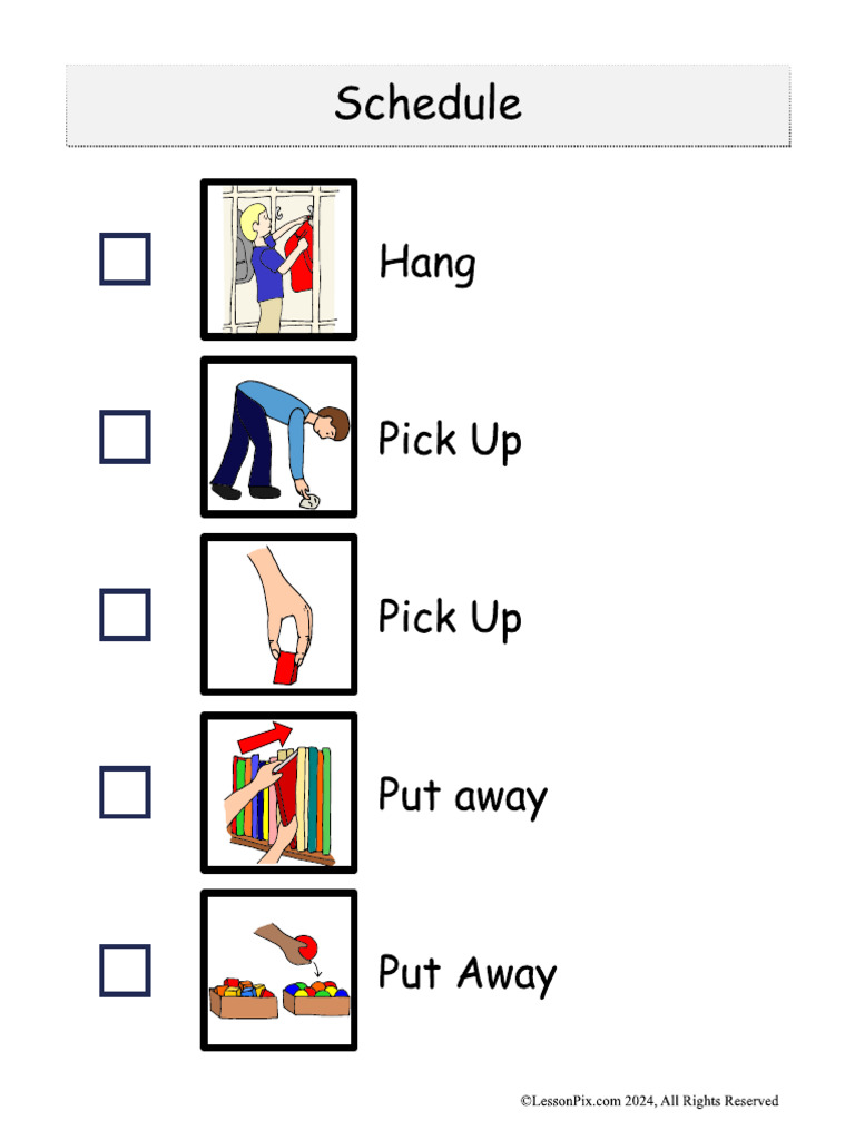 Social Story - Classroom Chores - Pick Up | PDF