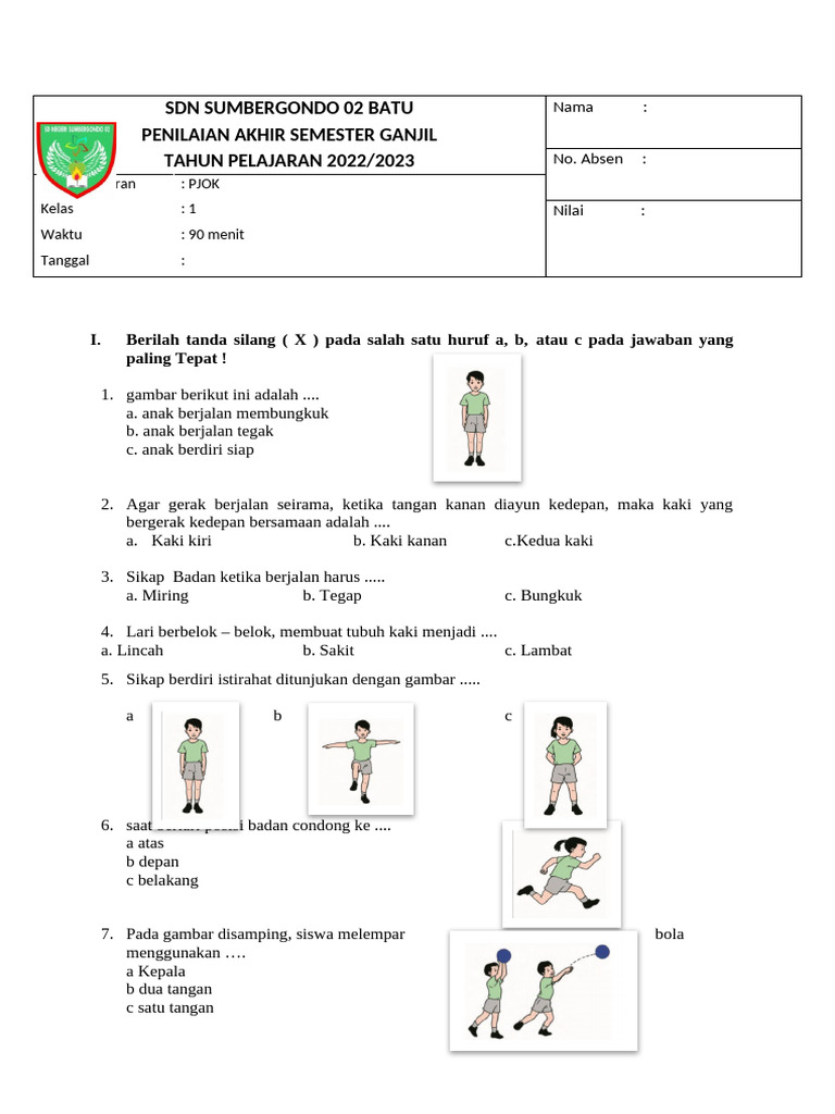 Pas Kelas 1 | PDF
