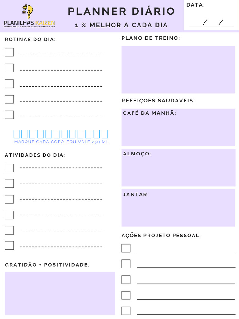 Planner Planilha | PDF