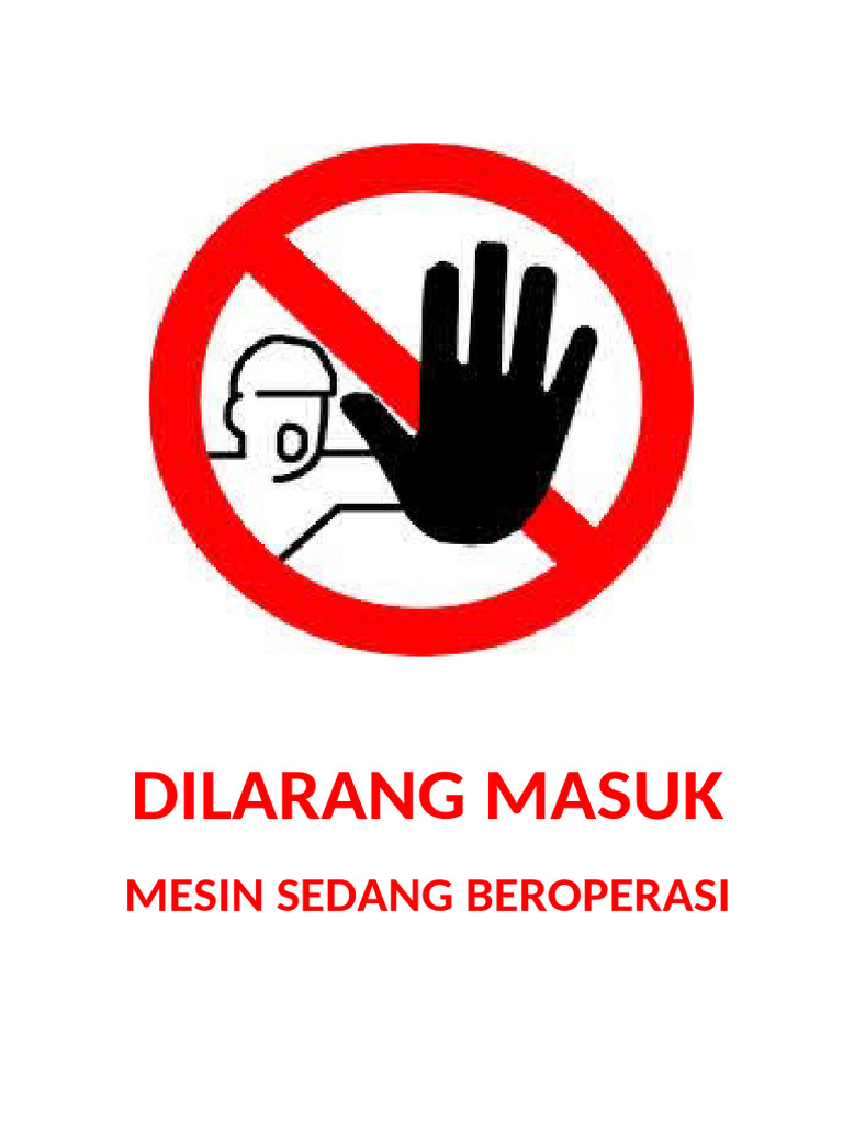 Mesin Sedang Operasi | PDF