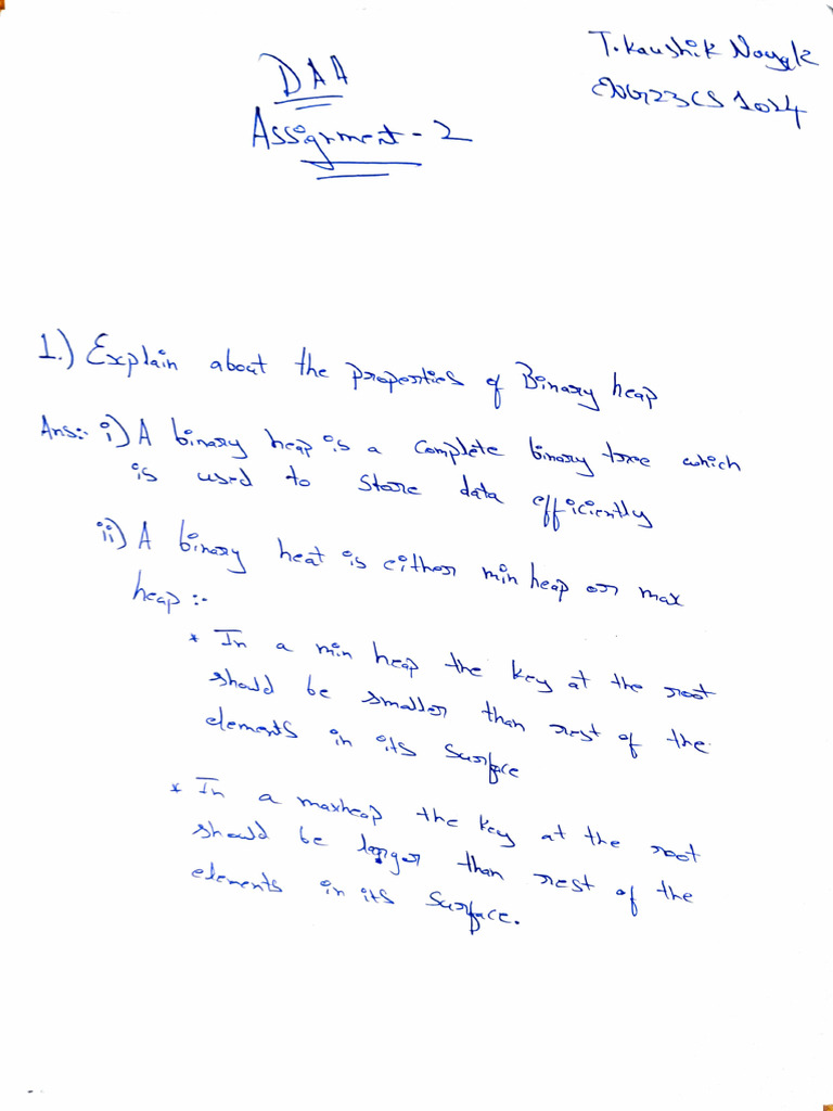 Daa Assignment Kaushiknayak 1024 | PDF