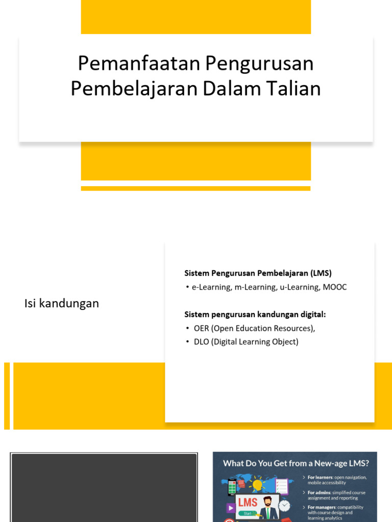 Pemanfaatan Pengurusan Pembelajaran Dalam Talian | PDF | Educational Technology | Metadata