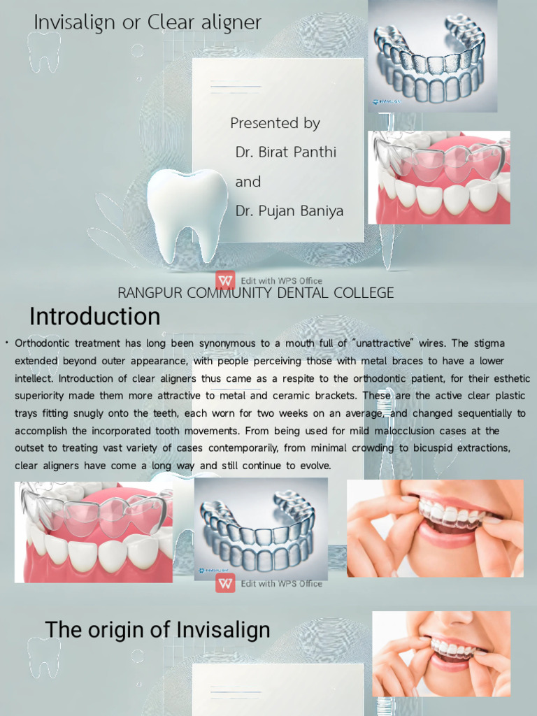 Clear Aligner o-WPS Office | PDF | Orthodontics | Dentistry Branches