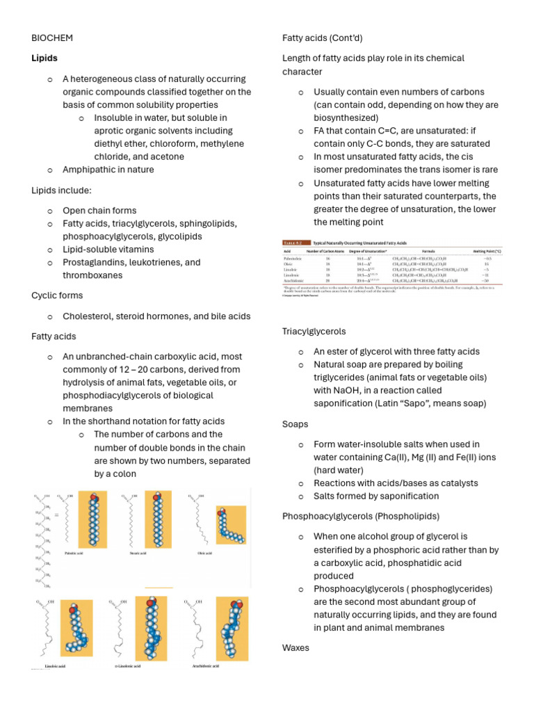 Biochem Lec | PDF | Cell Membrane | Lipid