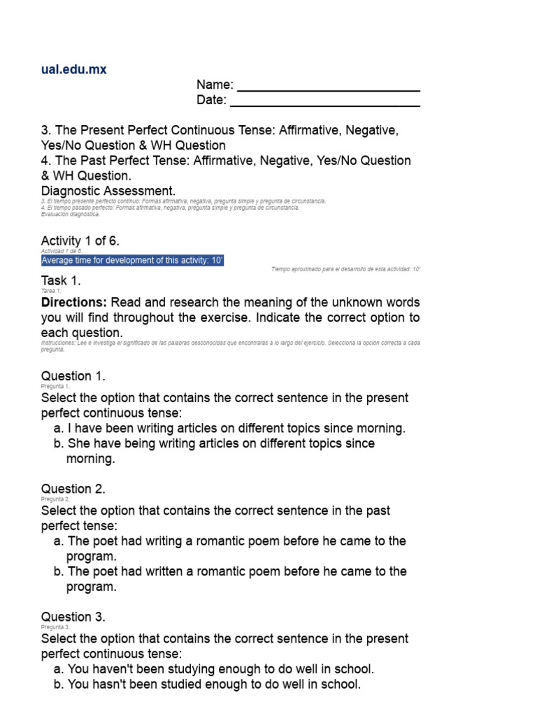 Inglés 3 - Tercero | PDF | Syntax | Semantic Units