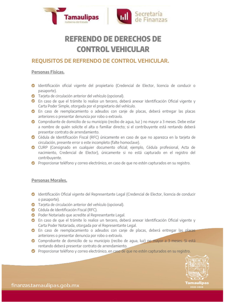 REQUISITOS-REFRENDO-VEHICULAR | PDF