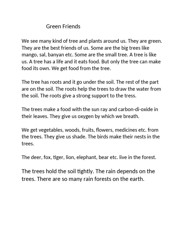 Green Friends | PDF | Language Arts & Discipline | Home & Garden