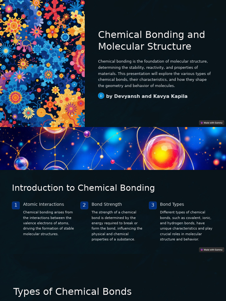 Chemical Bonding and Molecular Structure | PDF | Chemical Bond ...