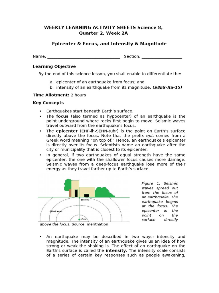 Understanding Earthquake Intensity & Magnitude | PDF | Earthquakes ...