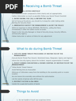 Bomb Threat Checklist | PDF
