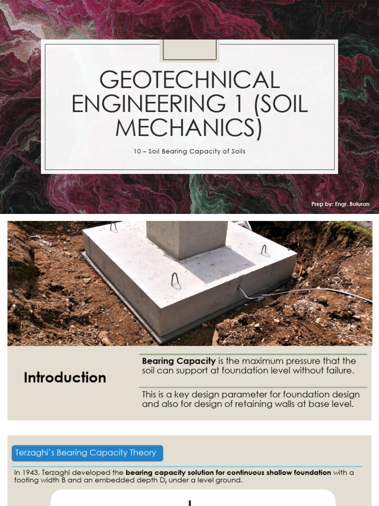 10 - Soil Bearing Capacity of Soils | PDF | Geotechnical Engineering ...
