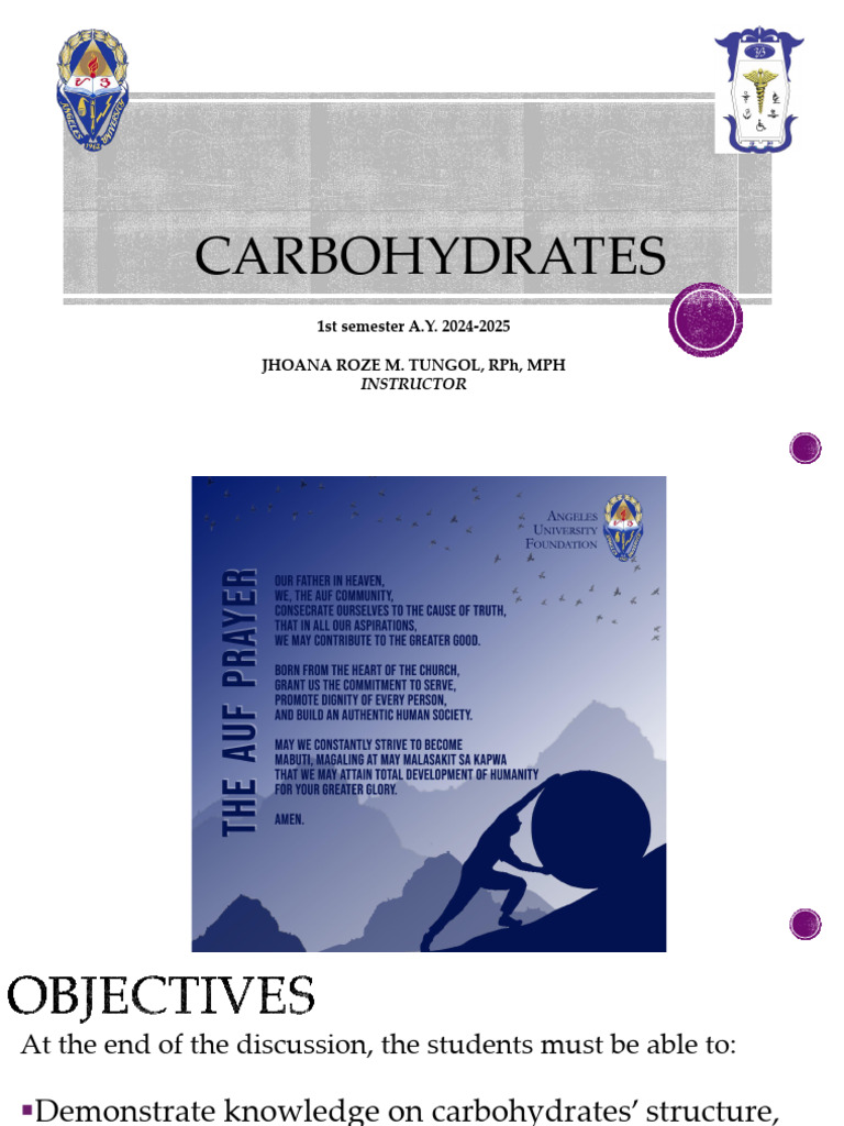 Module 5 CARBohydrates Finals | PDF | Carbohydrates | Polysaccharide