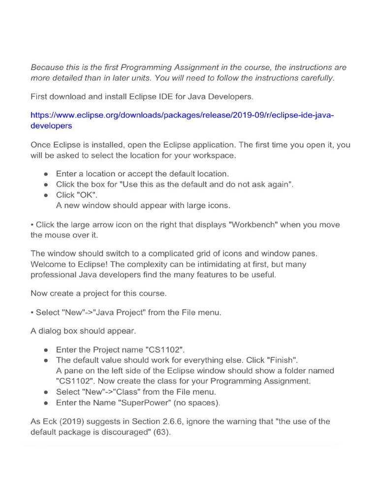 My Programming Assignment Unit 1 | PDF