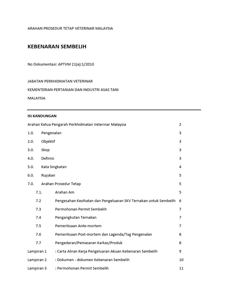 APTVM Kebenaran Sembelih | PDF