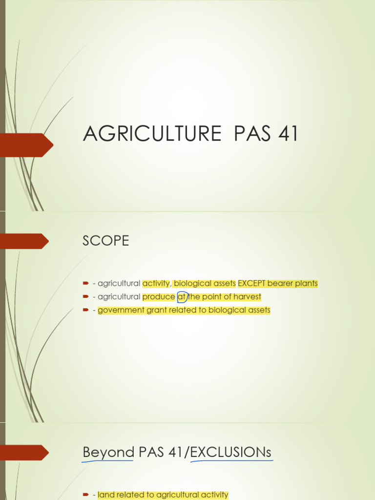 AGRICULTURE PAS 41 PDF Version | PDF | Fair Value | Agriculture