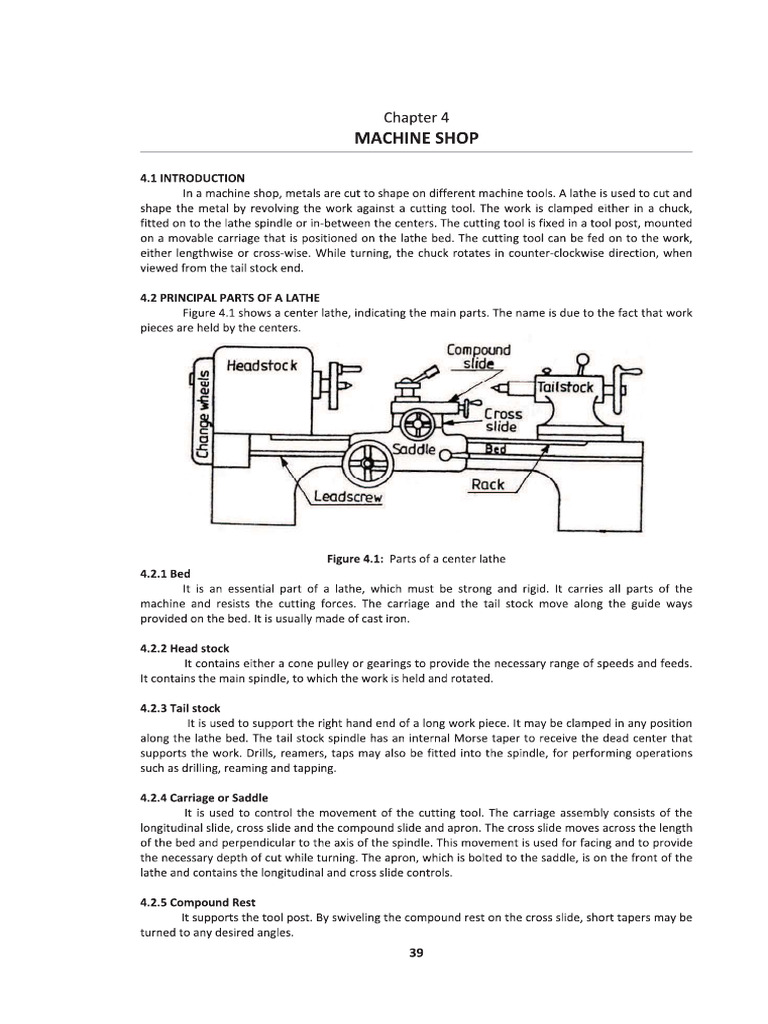 Workshop Practice (Machine Shop) | PDF