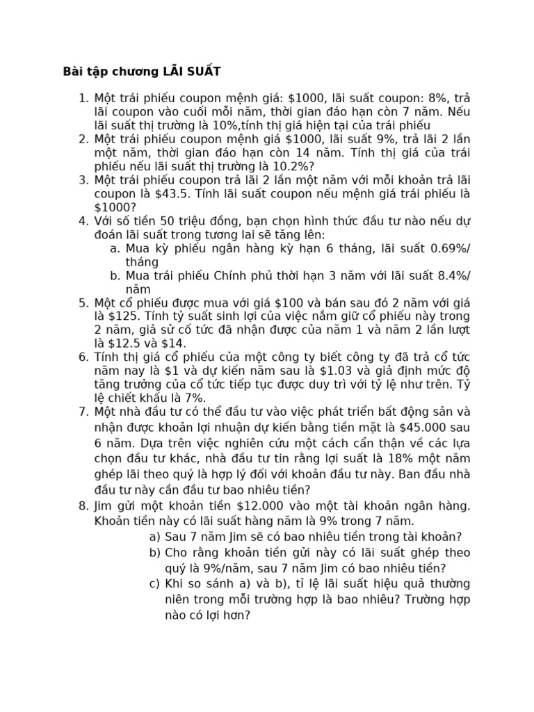 Chuong 3.2.1 - Bai Tap GTTG, LS - sv1.0 | PDF