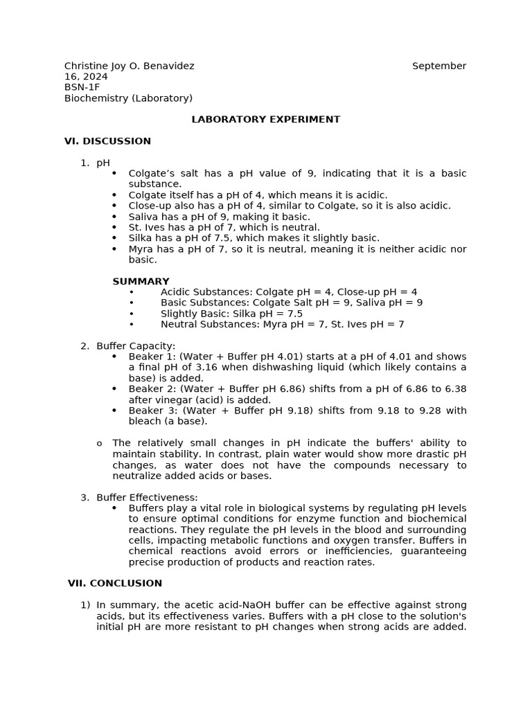 biochem | PDF | Buffer Solution | Ph
