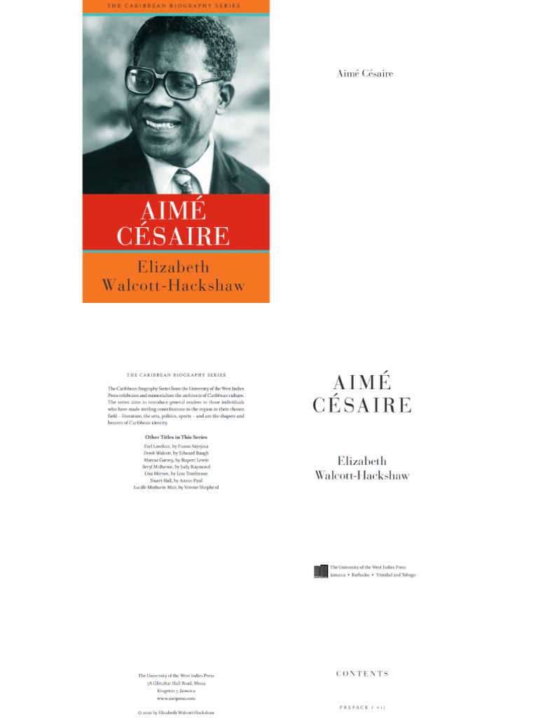 Aimé Césaire by Elizabeth Walcott Hackshaw | PDF