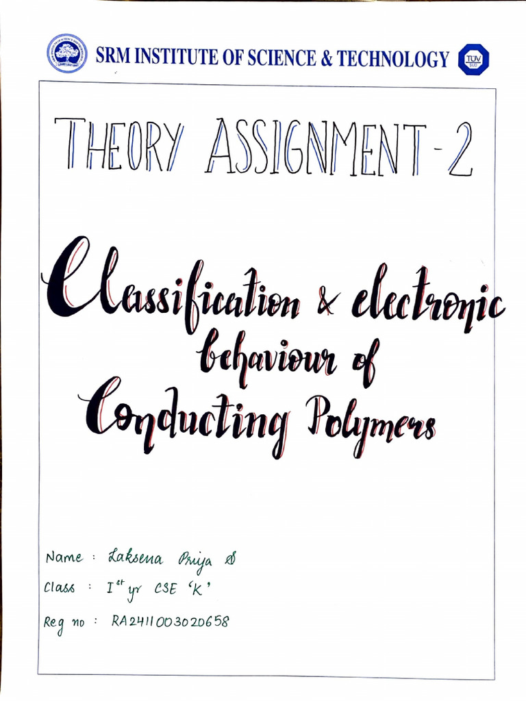 Chem Assignment Theory + Lab | PDF