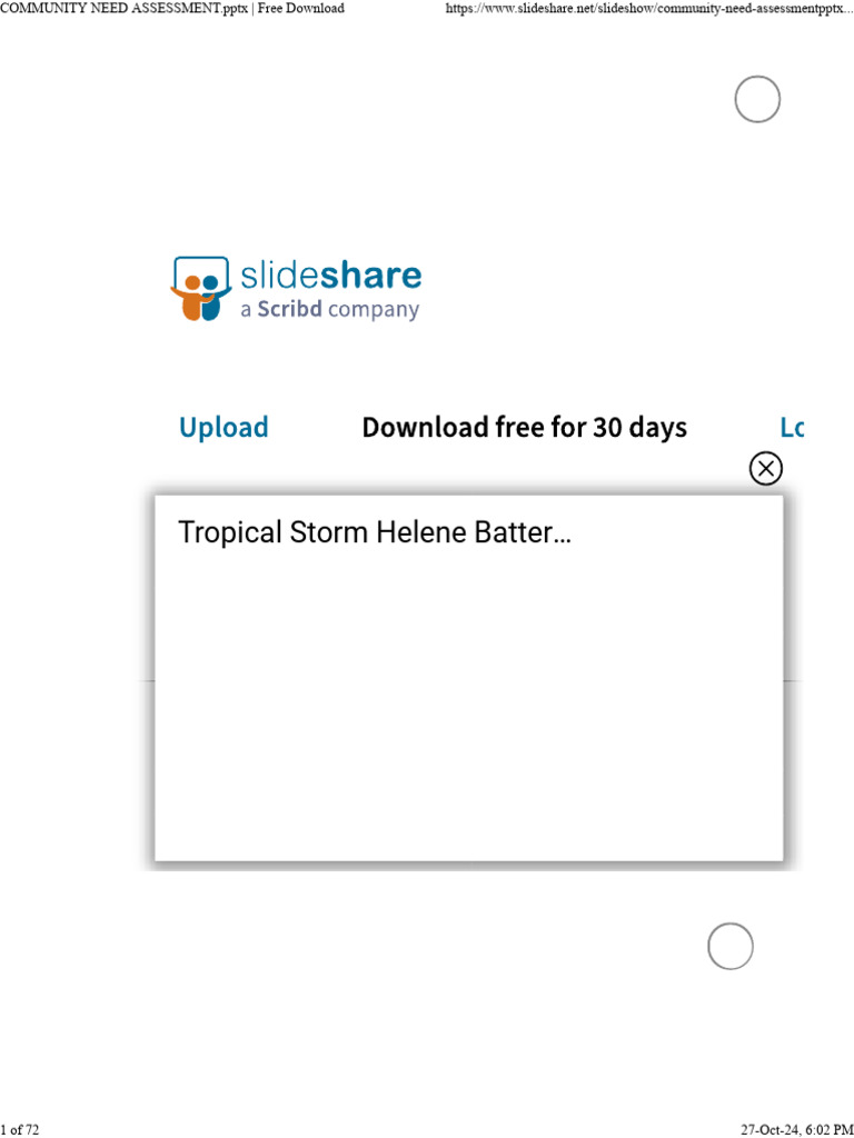 Community Need Assessment 1 | PDF | Tropical Cyclones | Tropical Cyclone Seasons