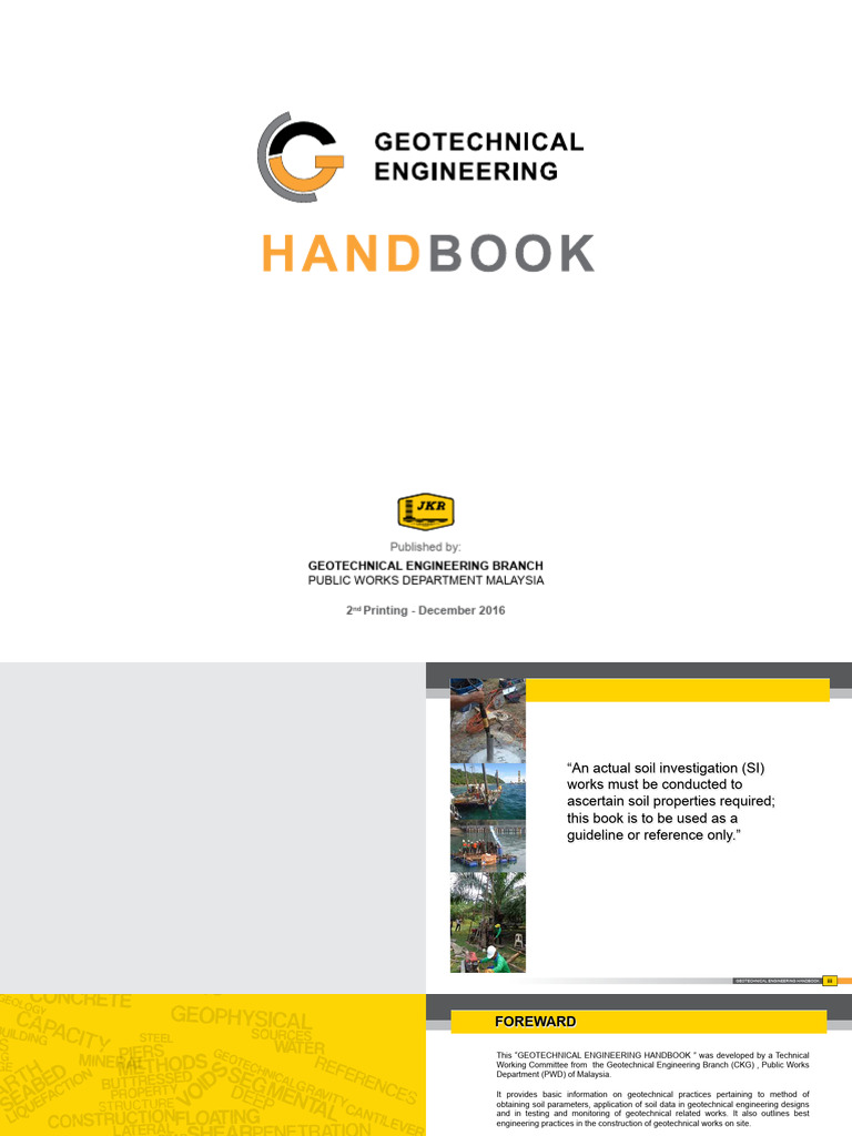 JKR Handbook Geotechnical | PDF | Geotechnical Engineering | Deep Foundation