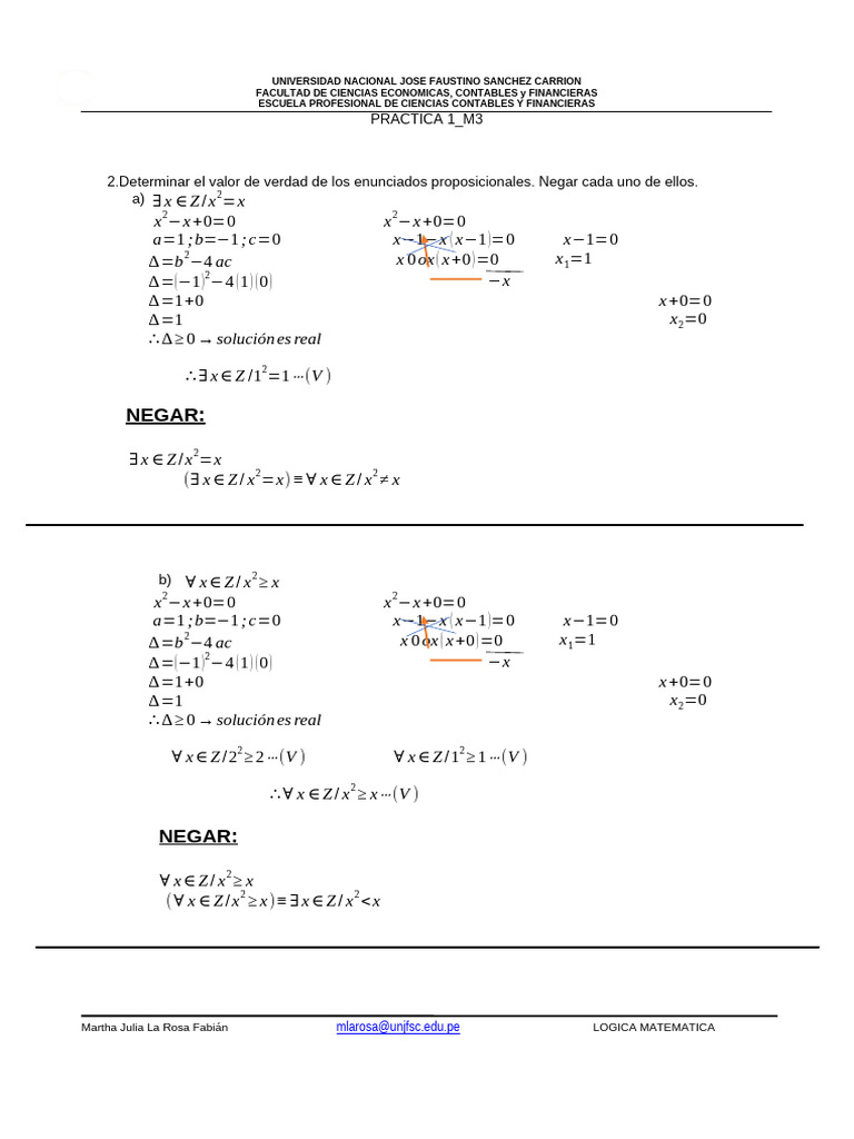 Practica 1 - M3 LM (1) Solucion 2 | PDF | Lógica matemática | Matemáticas