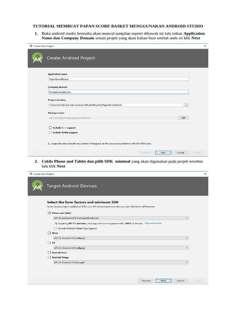 Tutorial Membuat Papan Score Basket Menggunakan Android Studio | PDF ...