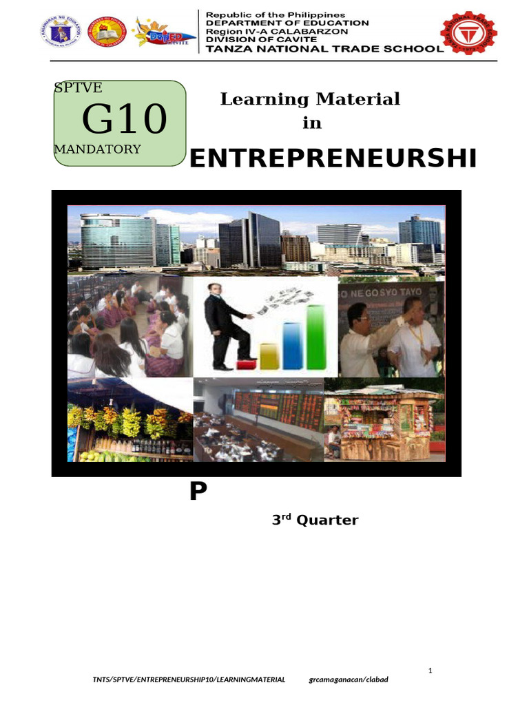 G10 ENTREP 3rd Quarter-Bookkeeping | PDF | Sales | Expense