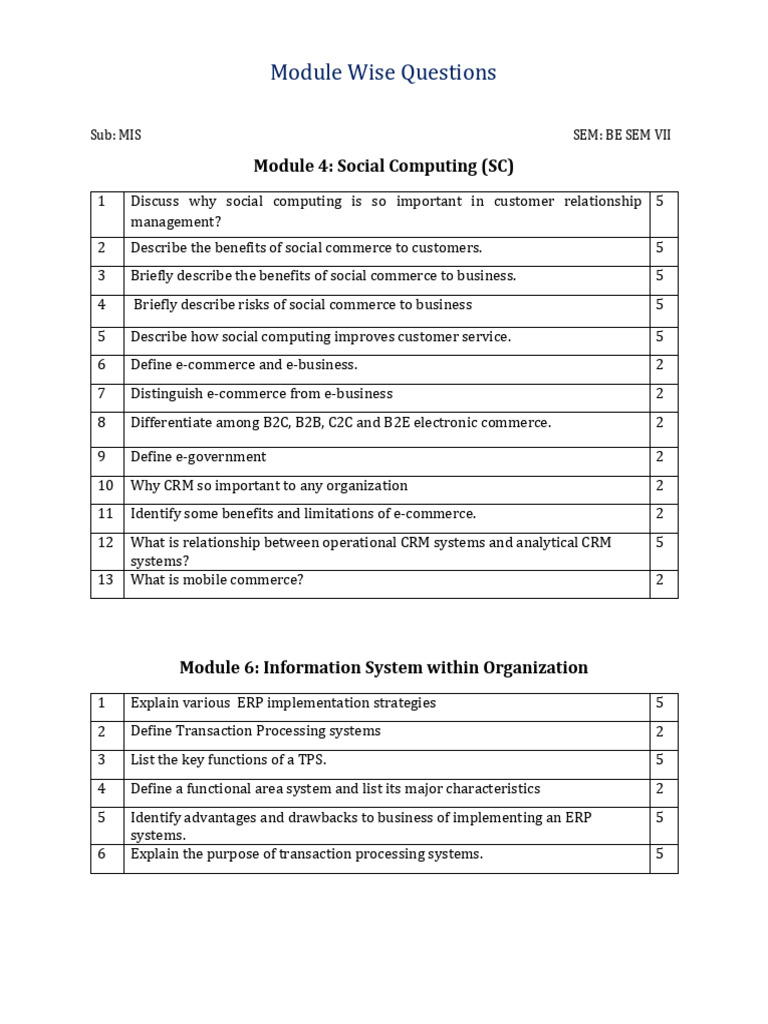 Module 4-6 Qusetions | PDF
