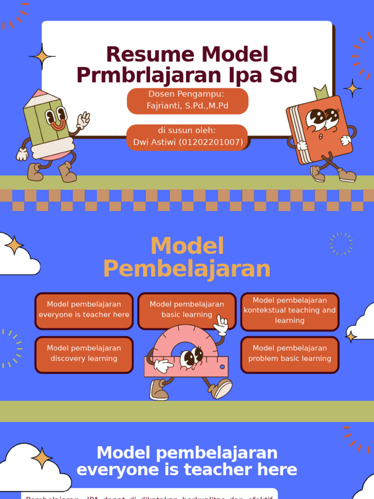 Resume Model Pembelajaran Ipa SD - PGSD - 5 - PPT | PDF | Karier ...