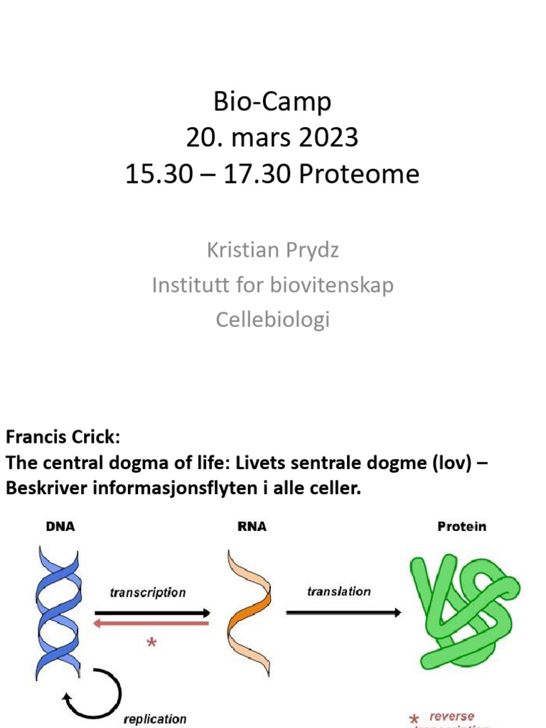 Cellebiologi - Kristian Prydz | PDF