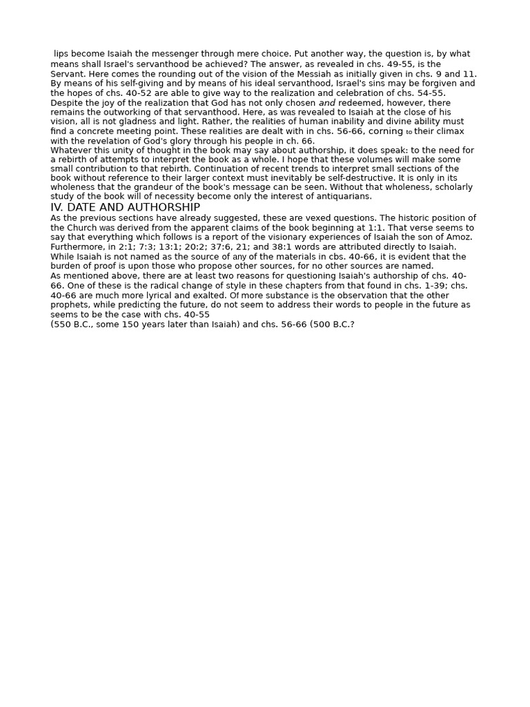 New OpenDocument Text | PDF | Isaiah | Theology