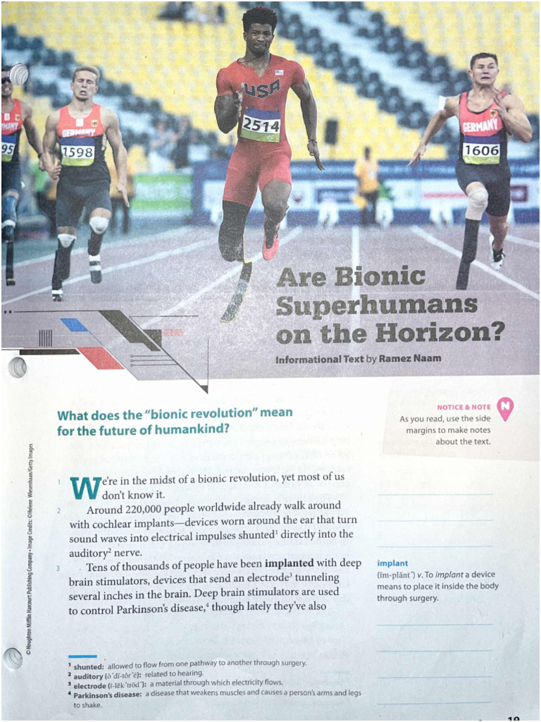 Are Bionic Superhumans On The Horizon | PDF