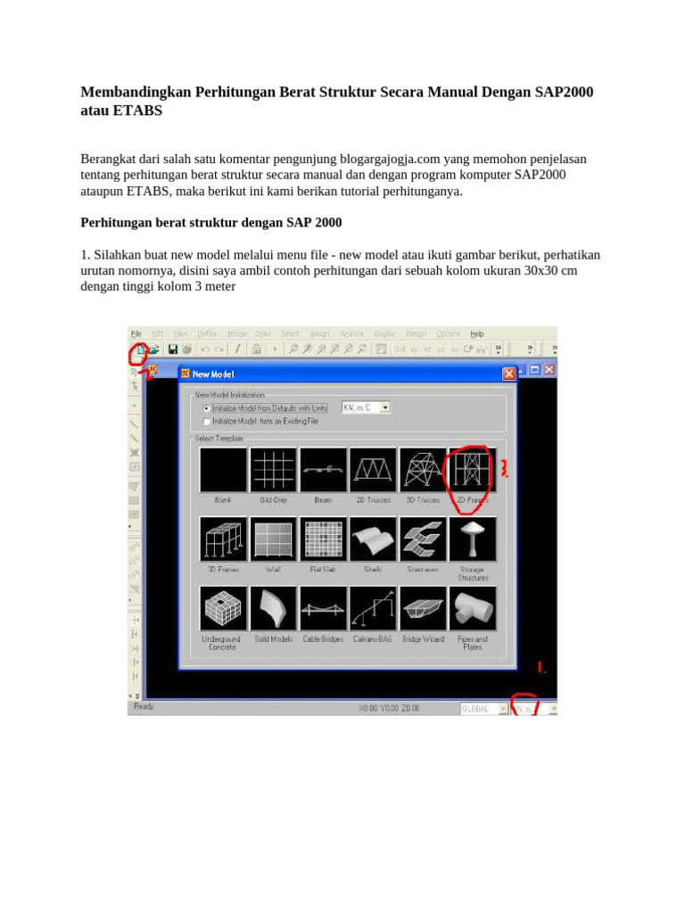 Membandingkan Perhitungan Berat Struktur Secara Manual Dengan SAP2000 Atau ETABS | PDF | Seni ...