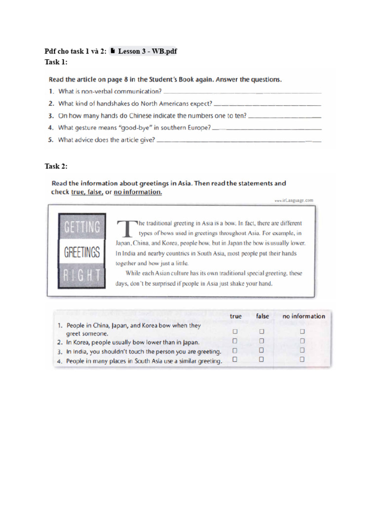 Reading Practice U1 | PDF