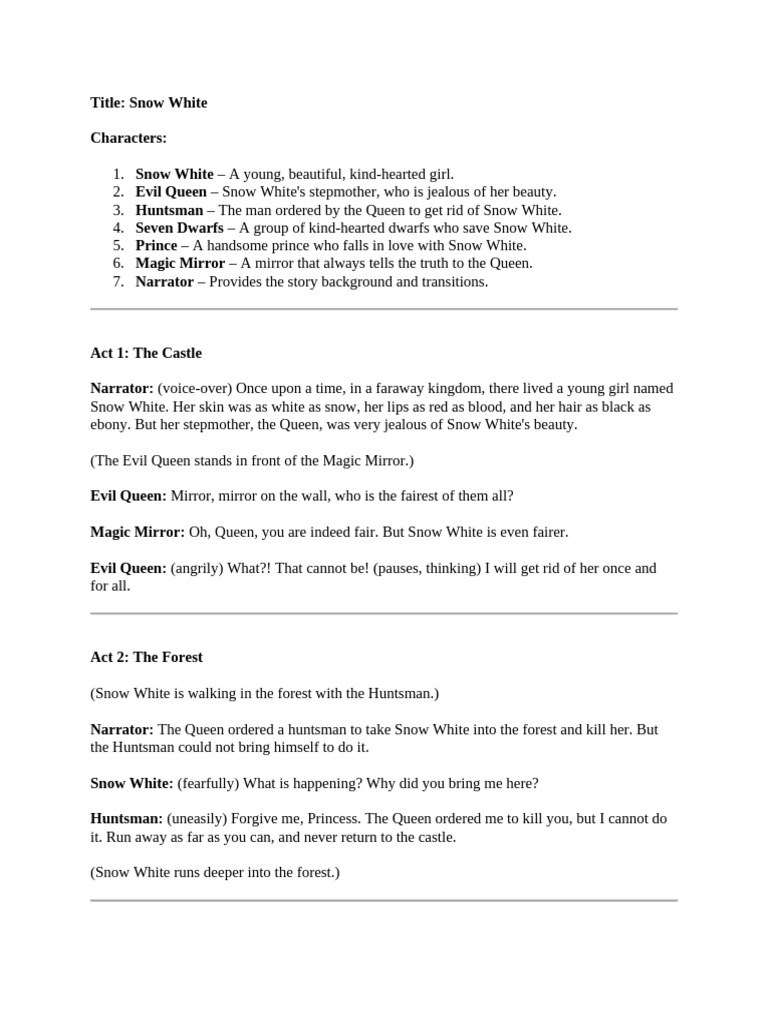 Snow White | PDF