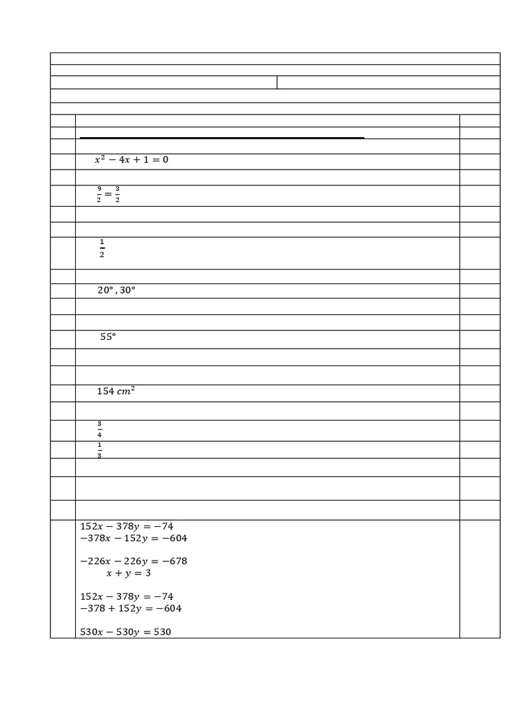 STD.X MATHS STANDARD Ans Key Sahodaya (Set 2) | PDF | Elementary ...