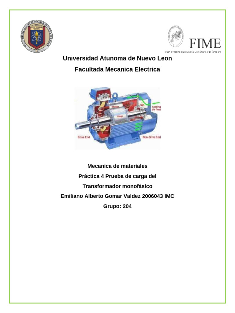 Práctica 4 | PDF | Transformador | Inductor