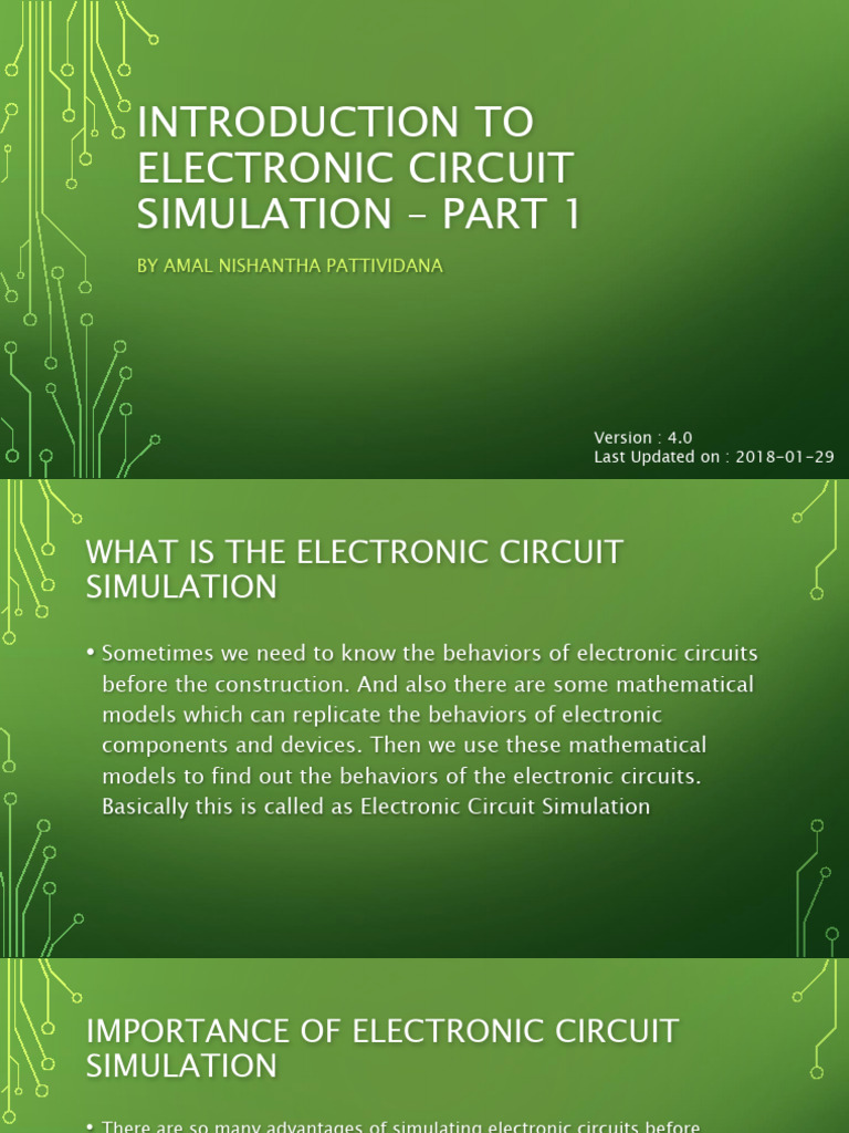 02 - Electronic Circuit Simulation | PDF | Design | Computer Engineering