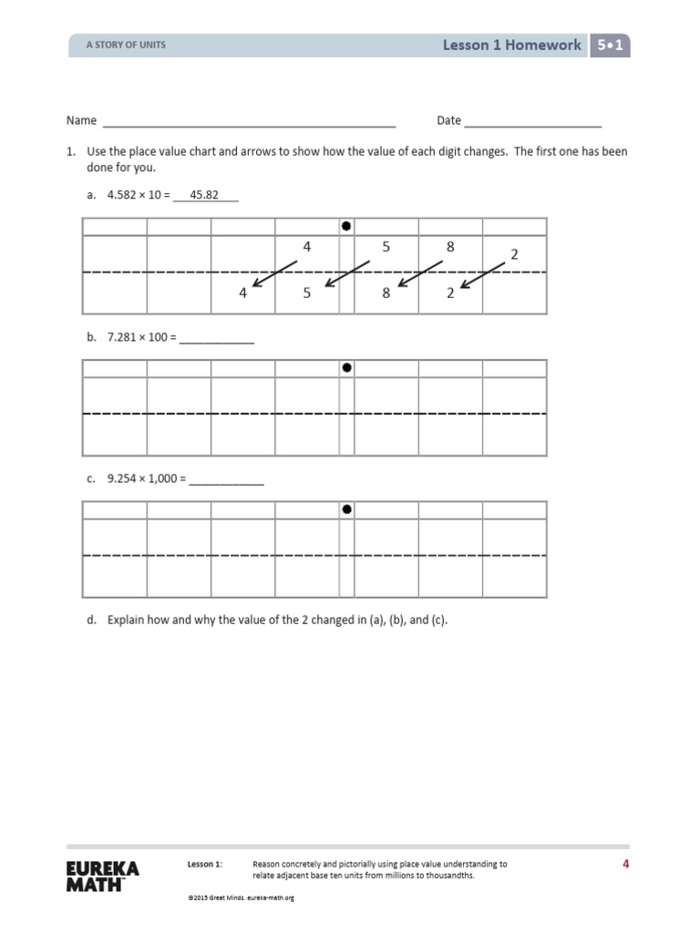 Grade 5 - Module 1 - Lesson 1 | PDF